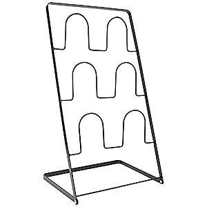 Cabilock 2pcs Style Indoor Shoes Rack Sandal Metal Slippers Tier for Vertical Use Space Black Portable Living Organizer Multi-Layer Shelf Holder Shelf: Saving Free Stand Sandals Storage