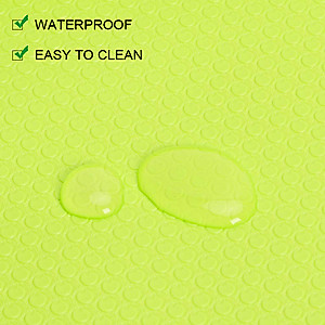 Emoly Rolls Premium Refrigerator Mats, Eva Shelf Liner for Kitchen Cabinet Non-Slip Mat Refrigerator Liners Cupboard Drawer Waterproof Pad Shoe Cabinet Dustproof Mat, 11.8 x 59 inches - Green