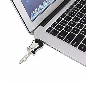32GB USB 2.0 Flash Drive Metal Music Guitar Shaped Pen Drive Memory Stick Thumb Drive
