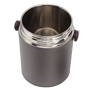 Insulation Vacuum Food Jar, 2L Multi Layer Dark Gray Large Capacity Insulated Food Container for Office