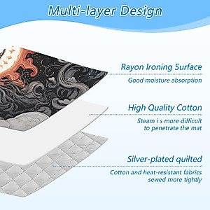 GOODOLD Sun Goddess Ironing Mat Portable Travel Ironing Pad for Washer,Dryer,Table Top, Iron Board Alternative Cover, Large Heat Resistant Ironing Blanket