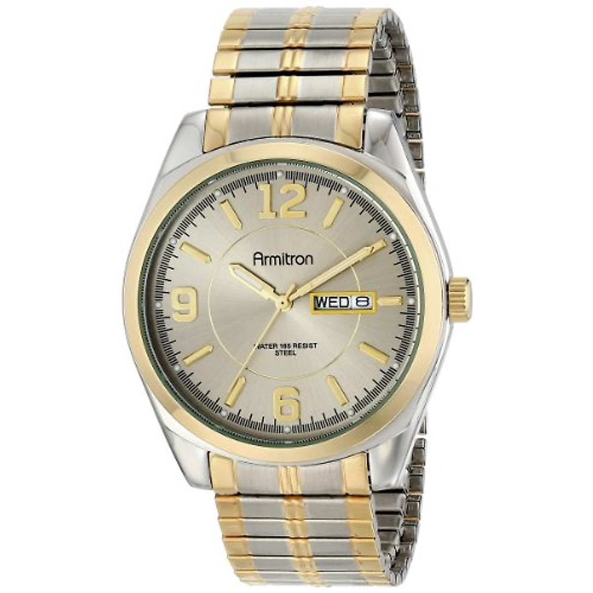Armitron Men's 204591GYTT Two-Tone Expansion Band Dress Watch