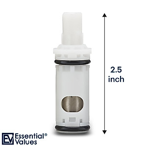 1224 Moen Replacement Faucet Cartridge – Aftermarket Replacement Compatible with 2 Handle Faucets & Moen Tub Shower | Durable Brass 1224b and Plastic - 2 PACK