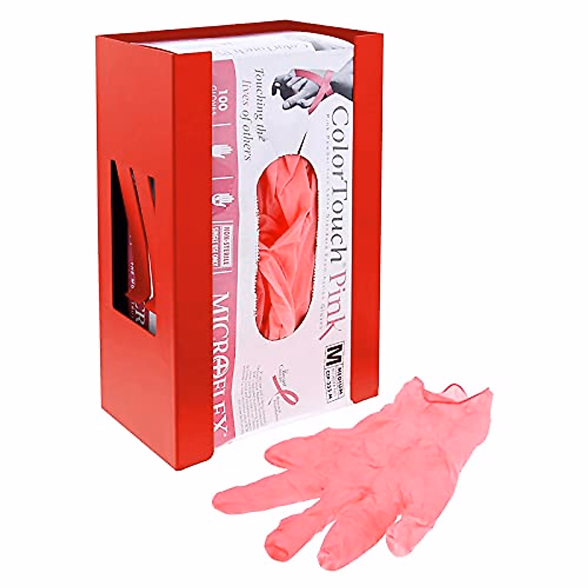 Mayouko Magnetic Glove Dispenser Holder, Red Glove Box Holder Wall Mount for Tissues, Disposal Gloves, Wipes, Tool Cart Accessory, 8LBS
