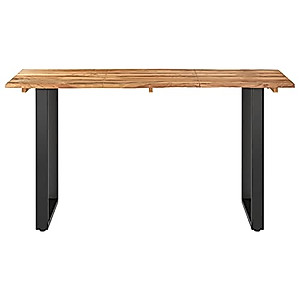 NusGear Dining Table 55.1"x27.6"x29.9" Solid Acacia Wood -474