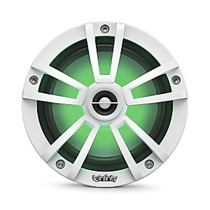 Infinity 622MLW Marine 6.5 Inch RGB LED Coaxial Speakers - White
