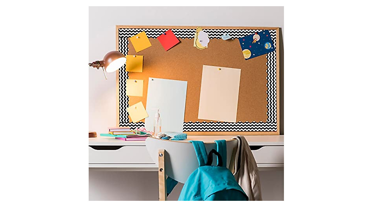 Black Dot Bulletin Board Trim - 80ft Decor for Classrooms