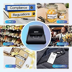iDPRT Label Printer - SP310 Direct Thermal Label Maker, Desktop Label Printer for Home, Office & Small Business, 1" to 3.35" Label Width for Barcode, Addresses, Mailing, Support Windows, Mac & Linux