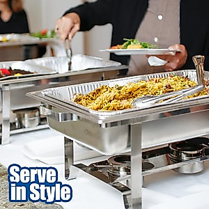 EHOMEA2Z Large Aluminum Pans (15 Pack) Full Size Deep Foil Disposable Durable Large Steam Table Pans for Baking Serving, Chafing Trays for Caterers, Bakeware 21 x 13 x 3