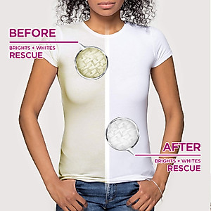 Tide Brights & Whites Odor Rescue, In Wash Odor Eliminator with Oxi, Scent Booster, Removes Odors in a Single Wash, 18 Count (Pack of 2)