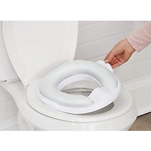 Regalo 2-in-1 Potty Training and Transition Potty With Flushing Sound, Removable Seat, Bonus Kit, Oversized Foam Soft Seat, and Wipe Storage, White