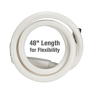 DANCO Complete Installation Kit for Vinyl Faucet Spray Hose & Assembly, White, 4-Feet, 1-Set (16560)