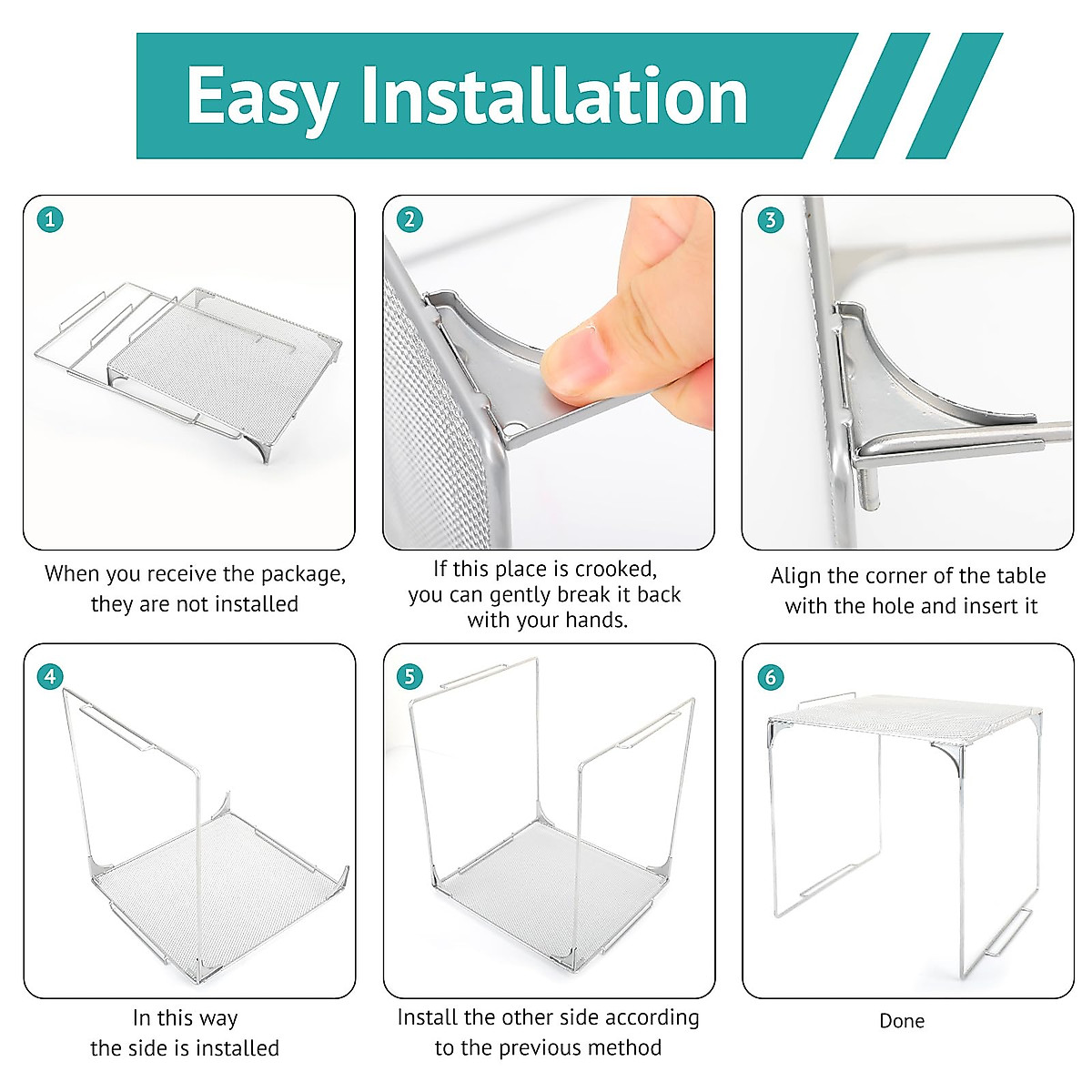 AUECOOME Locker shelfs Tall Shelf Metal Locker Shelves Organizer Locker Shelf for School Locker Accessories Suitable for School, Office, and Home use (1, Grey)