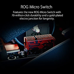 ASUS ROG Spatha X Wireless Gaming Mouse (Magnetic Charging Stand, 12 Programmable Buttons, 19,000 DPI, Push-fit Hot Swap Switch Sockets, ROG Micro Switches&Paracord and Aura RGB lighting),Black