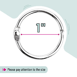 Mr. Pen- Loose Leaf Binder Ring, 40 Pack, Binder Rings 1 Inch, Binder Rings, Book Rings, Metal Rings for Index Cards, Rings for Flash Cards, Index Card Rings, Paper Rings, Small Binder Ring, Book Ring