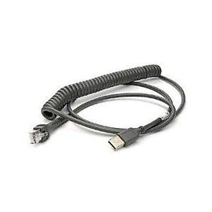 Tripp-Lite CBA-UF6-C12ZAR Cable - Shielded USB: Series A; 12'; Coiled; Bc1.2 (High Current), 30C