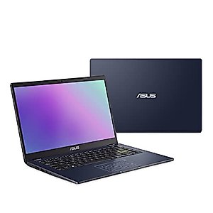 ASUS Laptop L410 Ultra Thin Laptop, 14” FHD Display, Intel Celeron N4020 Processor, 4GB RAM, 128GB Storage, NumberPad, Windows 11 Home in S Mode, 1 Year Microsoft 365, Star Black, L410MA-DS04