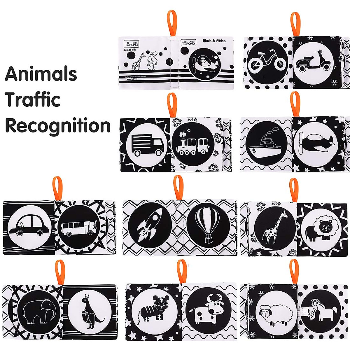 TUMAMA Baby Toys 0 3 6 to 12 Months,Soft Cloth Books for Babies, My First Soft Books Early Education Toys,Preschool Bath Toys,3 Pack