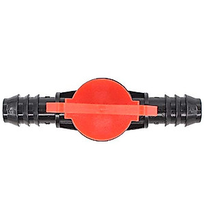 XtremeAmazing Drip Irrigation Barbed Ball Valve 16mm 1/2 Inch Tubing Shut-Off Gate Switch Hose Connectors for Agricultura Garden Pack of 10