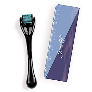 Derma Roller Kit for Face - 0.25mm Titanium Microneedle Roller