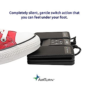 AirTurn DUO200 Silent Bluetooth Pedal Page Turner Media App Control Foot Pedal