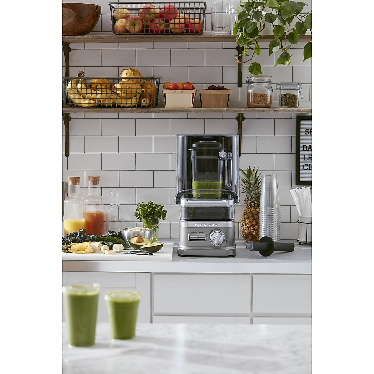 KitchenAid KSBC1B2CU NSF Enclosure Commercial Blender, 60 oz, Contour Silver