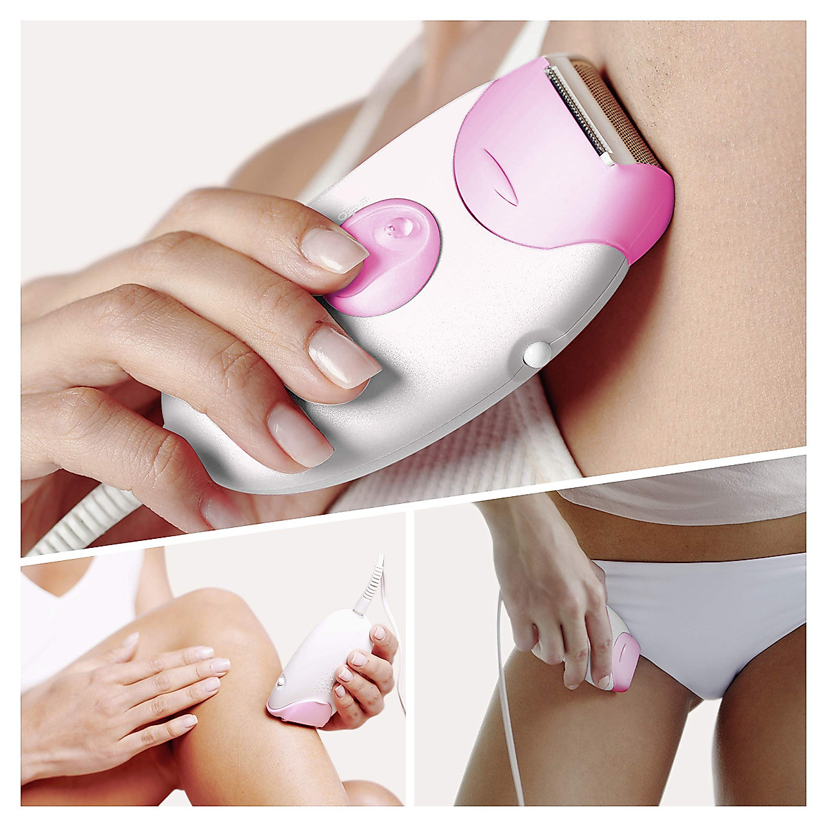 Braun Silk Epil 3 Epilator - Dual Voltage 110-220 Volts - Legs & Body (3270) (Free LiteFuze 110 Volt Plug)