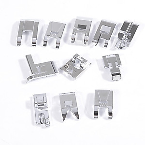 Professional Domestic 32 PCS Sewing Machine Presser Foot Set for Brother, Babylock, Singer, Janome, Elna, Toyota, New Home, Simplicity, Kenmore, and White Low Shank Sewing Machines by Stormshopping