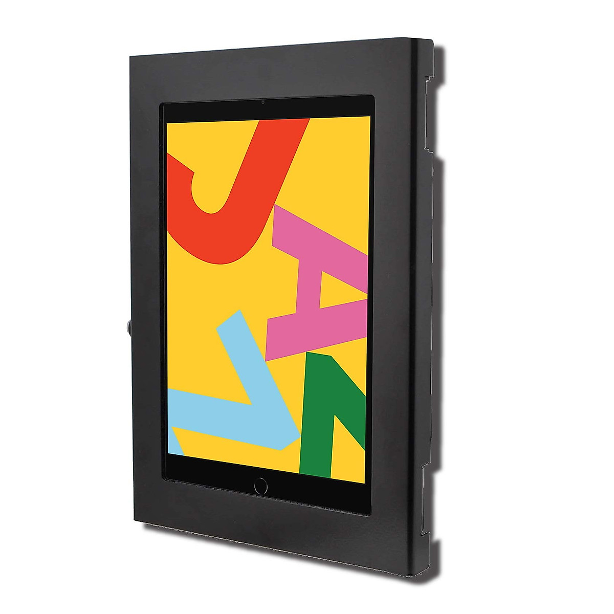 TABcare Locking Security Metal Case for Apple iPad 7 10.2" 2019, iPad 8 2020, iPad 9 2021 Tablet for Kiosk, POS, Store, Show Display (Black, iPad 7/8/9 10.2)