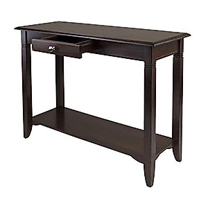 Winsome Nolan 30 x 40 x 15.98-Inch Composite Wood Console Table With Drawer, Cappuccino (40640)
