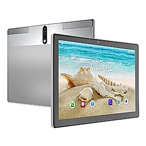 Naroote 10.1in Tablet, 100-240V 6GB 128GB HD Tablet 1920x1200 Resolution for Drawing for Android8.1 (US Plug)