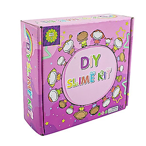 16 Pack Mini Butter Slime Kit,with Pink Watermelon, Ice Cream and Cake Slime Etc. Color Slime and Slime Charms,Soft and Non-Sticky,DIY Scent Slime Party,Stress Relief Sludge Toy for Boys and Girls