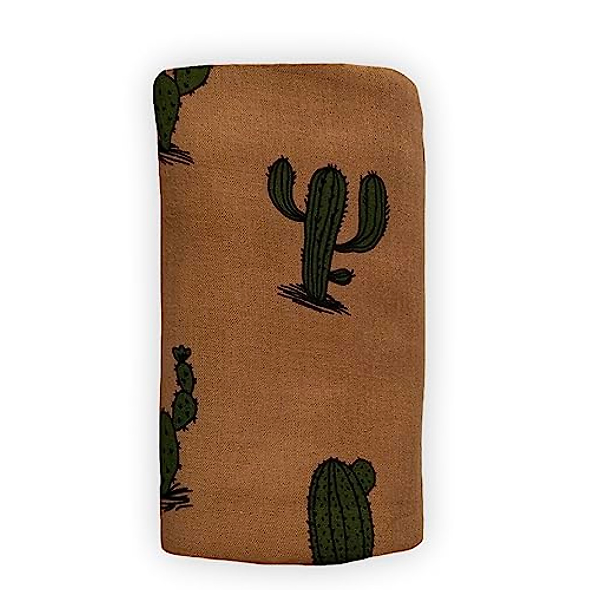 Leyl&Ari Muslin Swaddle Blanket 100% Organic Cotton Lightweight Receiving Wrap for Infant & Newborn (Cactus, 47X47)