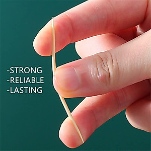 XAJH Bamboo Wood Toothpicks 3600 PCS, Double-Side Point, Round Wooden Tooth Picks with Box for Appetizer, Cocktail Olives, Cupcake Toppers, Cake Testing