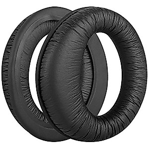 Geekria QuickFit Leatherette Replacement Ear Pads for Sony MDR-RF6000, RF6500, RF7000, RF7100, MDR-DS6000, DS6500, DS7000, DS7100, XD150, XD200 Headphones Earpads, Repair Parts (Black)