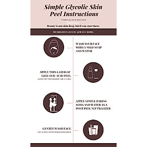 Glycolic Acid Peel 70% - Pro Skin Peel - Age Defying, Erase Wrinkles, Large Pores, Acne Scars, Blackheads, Stretch Marks