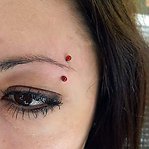 Curved Barbells 16Gx3/8(1.2x10MM) Purple NEON Anodized Over 316L Surgical Steel with 3MM Cone Eyebrow Jewelry