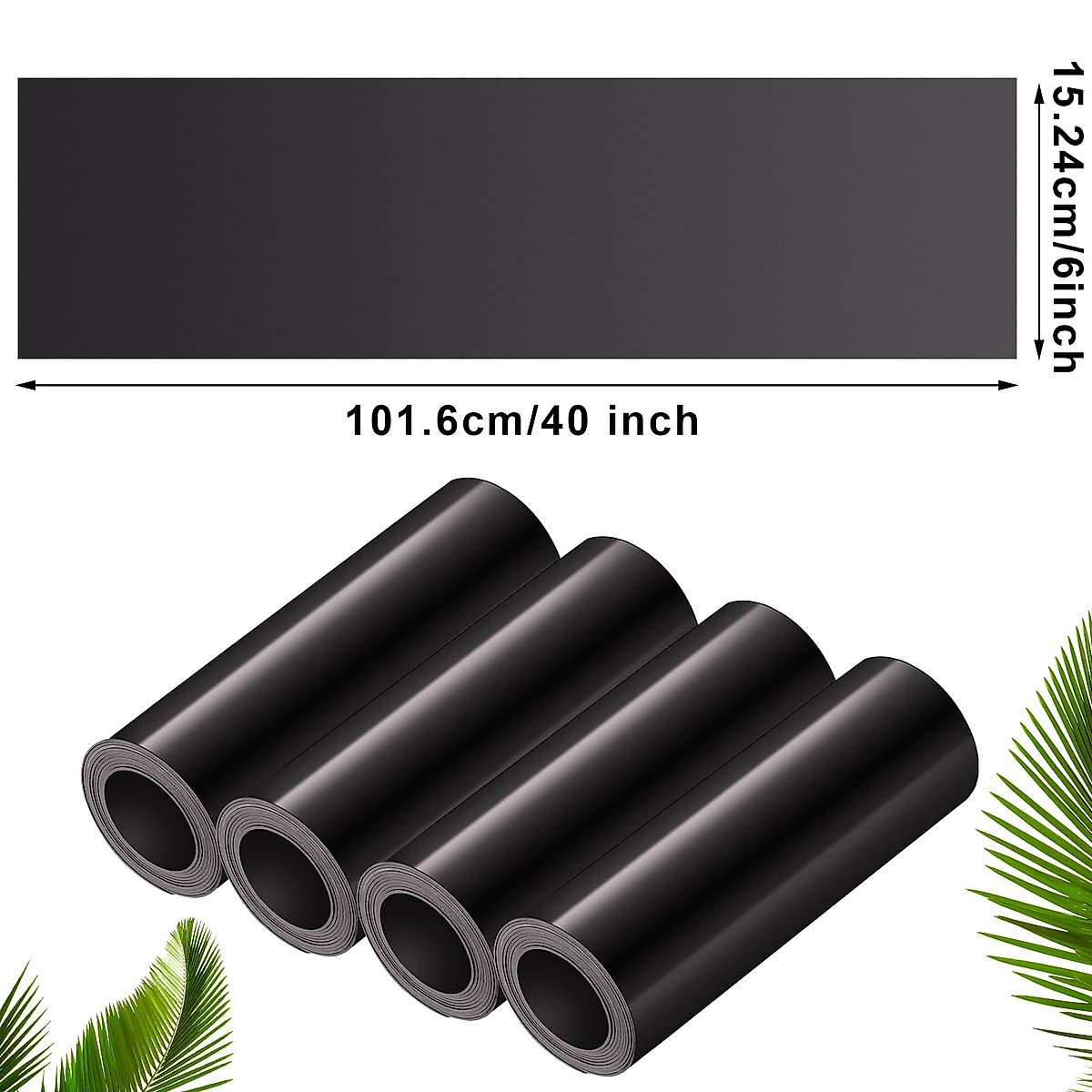 4 Pieces Magnetic Fireplace Draft Blocker Fireplace Vent Cover Blocker for Heat Loss Indoor Magnetic Draft Stopper for Inside Iron Frame Screen(36 x 4 Inch)