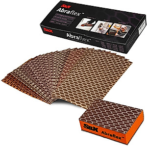 S&X Sanding Sponge Set 20-Pack of Hook and Loop Sandpaper Interchangeable 8 Assorted Grits - Wet and Dry, Anti-Clogging, Durable (20)