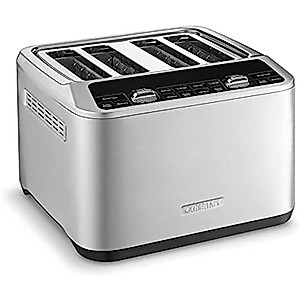 Cuisinart CPT-540 4-Slice Digital Motorized Toaster Bundle with Bamboo Tongs