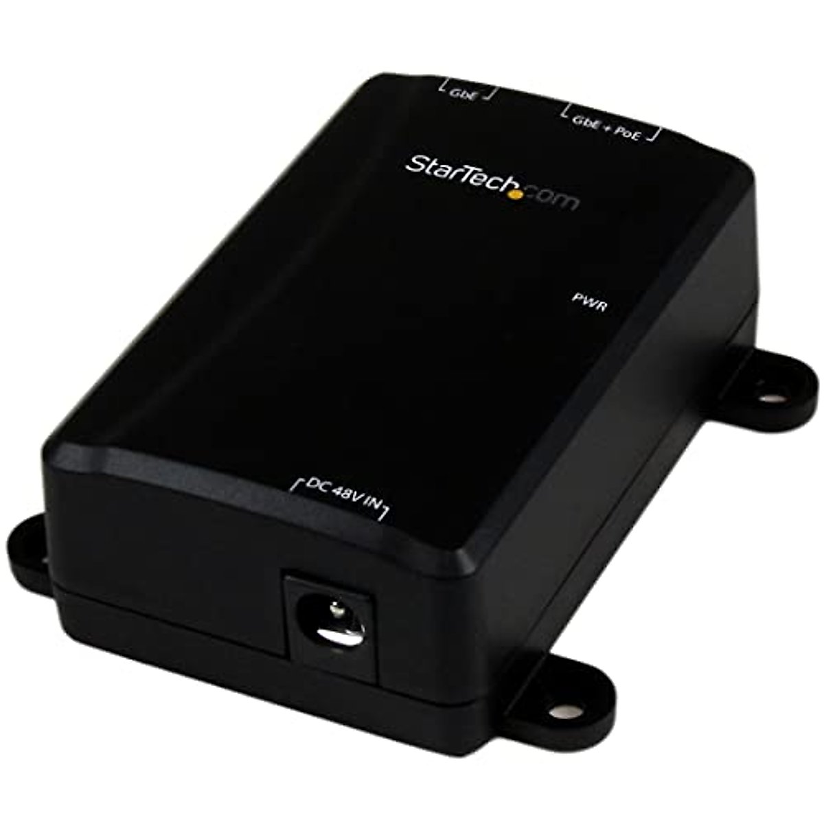 StarTech.com 1 Port Gigabit Midspan - PoE+ Injector - 802.3at and 802.3af - Wall-Mountable Power over Ethernet Injector Adapter , TAA (POEINJ1G)