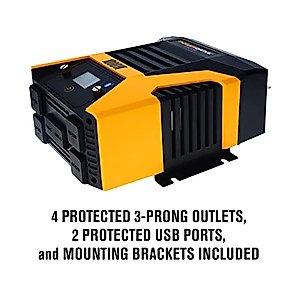 PowerDrive Plus PWD1000P 1000 Watt Wireless Power Inverter with Bluetooth(R) Technology and Remote Control
