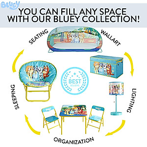 Idea Nuova Bluey Collapsible Storage Trunk, Durable with Soft Lid, 28.5"x14.5"x16"