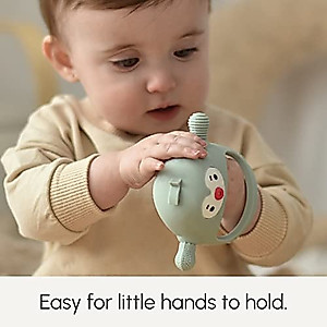 Smooch Penguin Mitten Teething Toys For Babies 0-6 Months, 12, 18 - Penguin Teethers For Babies Are Easy To Hold, Silicone Baby Teether Toys Are Soft Yet Durable - Provides Teething Pain Relief (Blue)