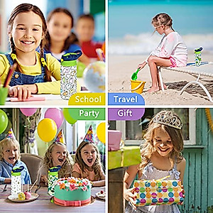 XccMe Kids Sublimation Tumbler,12oz Sublimation Water Bottle Blanks,Straight Stainless Steel Todder Sippy Cup,Double Wall Insulated Sippy Tumbler with Handle,Shrink Films,Leak Proof (Blue)