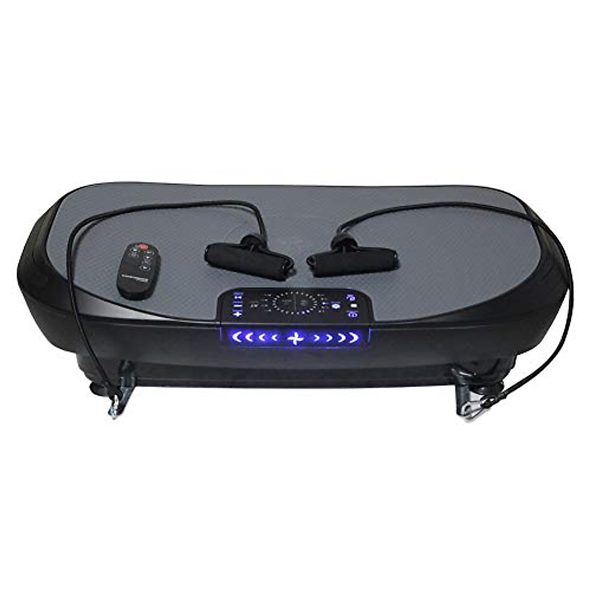 Confidence Fitness 4D Vibration Trainer Exercise Machine with Upper Body Straps and Remote