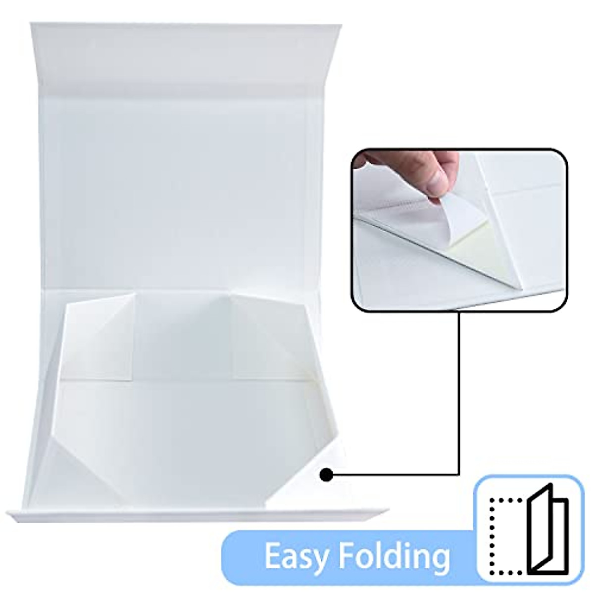 LIFELUM Magnetic 13 x 10 x 5 inch Extra Large Gift Box with Lids for Presents Valentine's Day Contains Card, Ribbon, Shredded Paper Filler for Gift Packaging (1 Pcs)