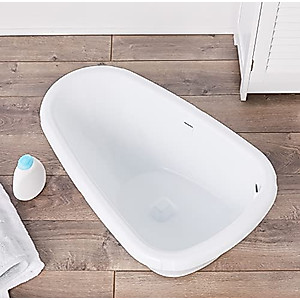 Regalo Baby Basics 3-in-1 Grow with Me Bath Tub, Adjustable As Your Baby Grows, Includes Foam Padded Air Mesh Sling, Drying Hook,