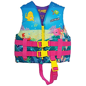 Airhead Treasure Infant and Child Life Vest, USCG Approved Infant 15-30lbs, Child 30-50lbs
