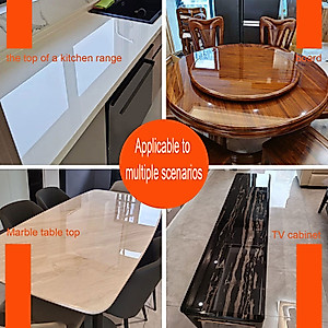 Snkxu Clear Contact Paper, Protection for Kitchen Backsplash Tiles, Cabinets, Walls, and Shelves. Waterproof and Oil-Proof Peel and Stick Covering(15.7X78.7 Inches)